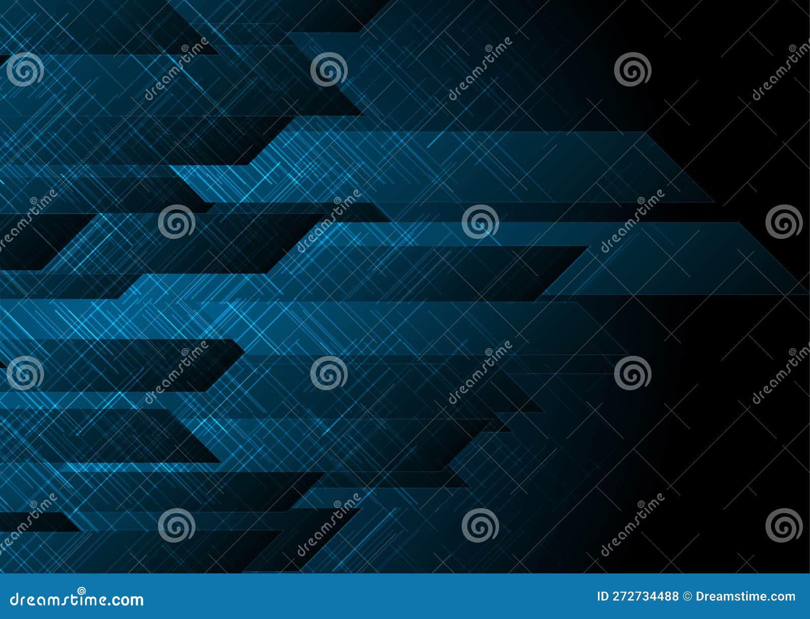 Dark Blue Abstract Technology Geometric Background Stock Vector ...