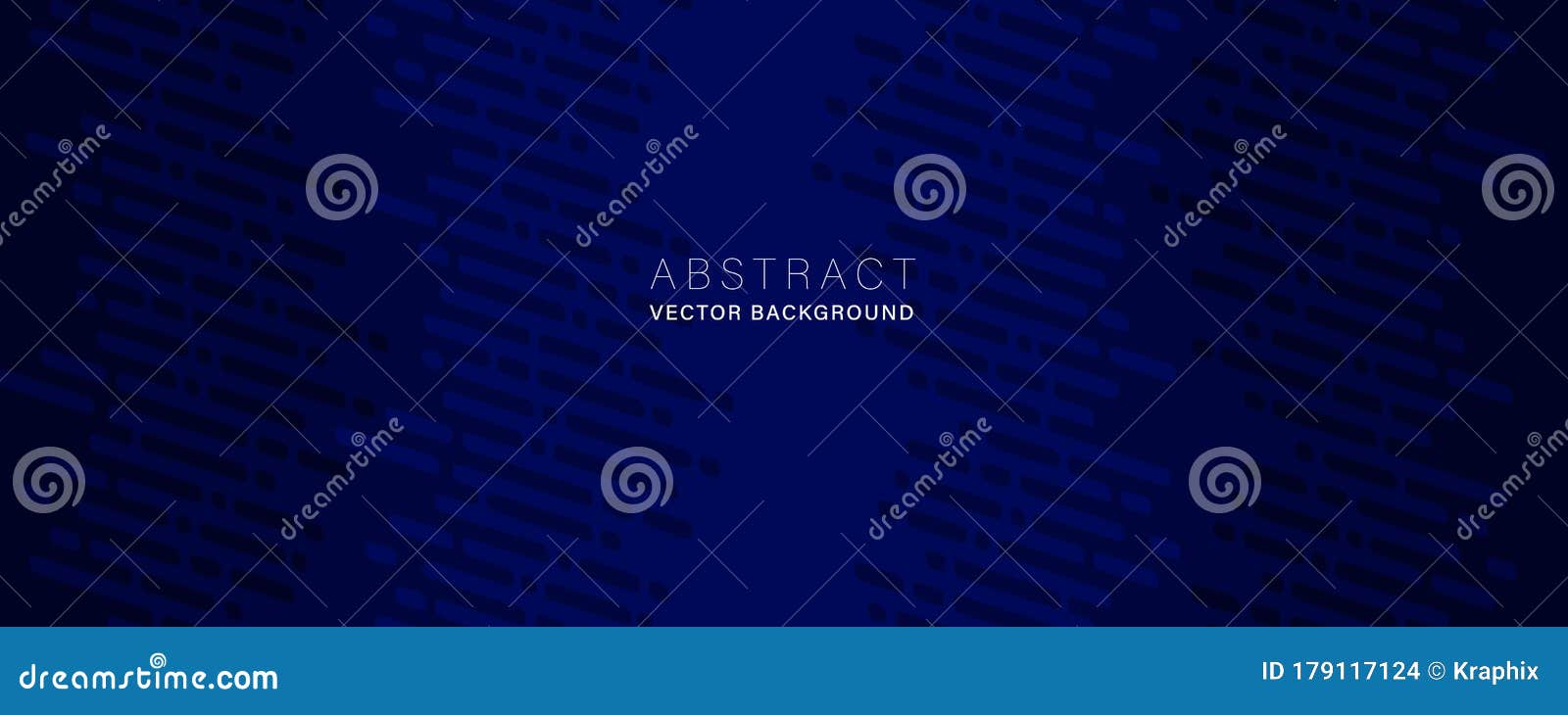 Dark Blue Abstract Vector Background with Dot and Dash Line. Stock ...