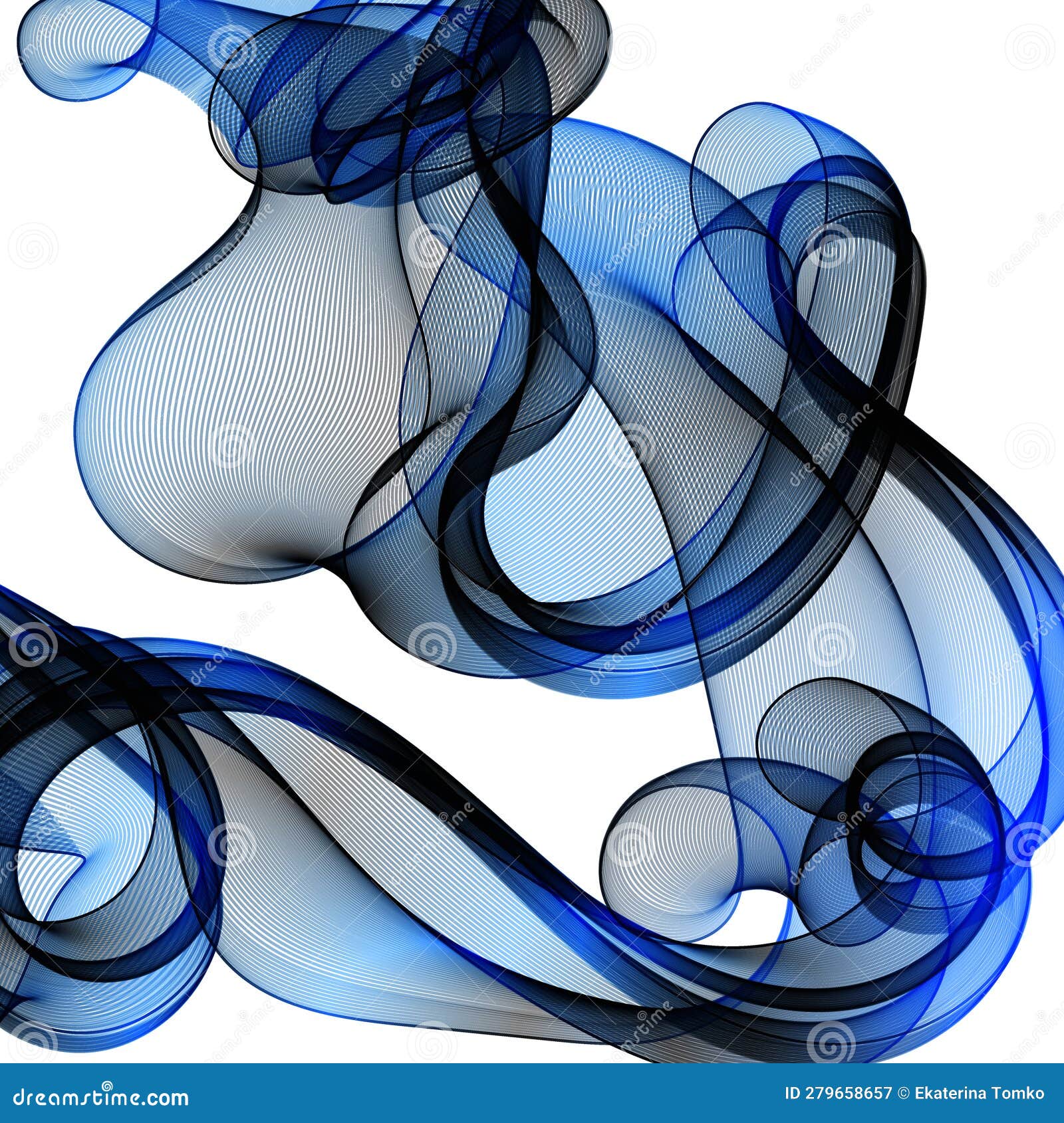Dark Blue Abstract Wave. Design Element. Illustration Stock Image ...