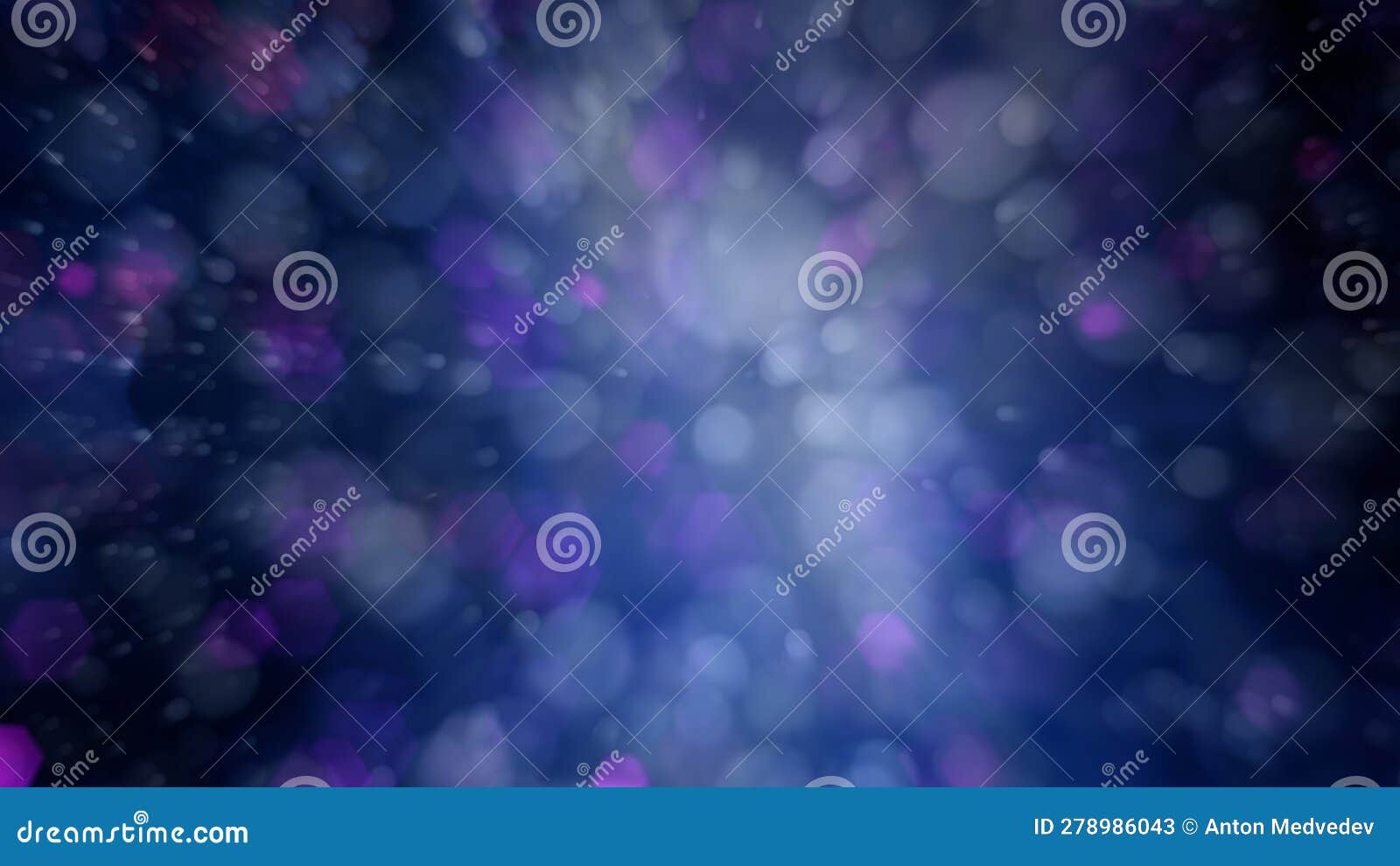 Dark Blue Ardent Curved Forms Bokeh Bg - Abstract 3D Rendering Stock ...