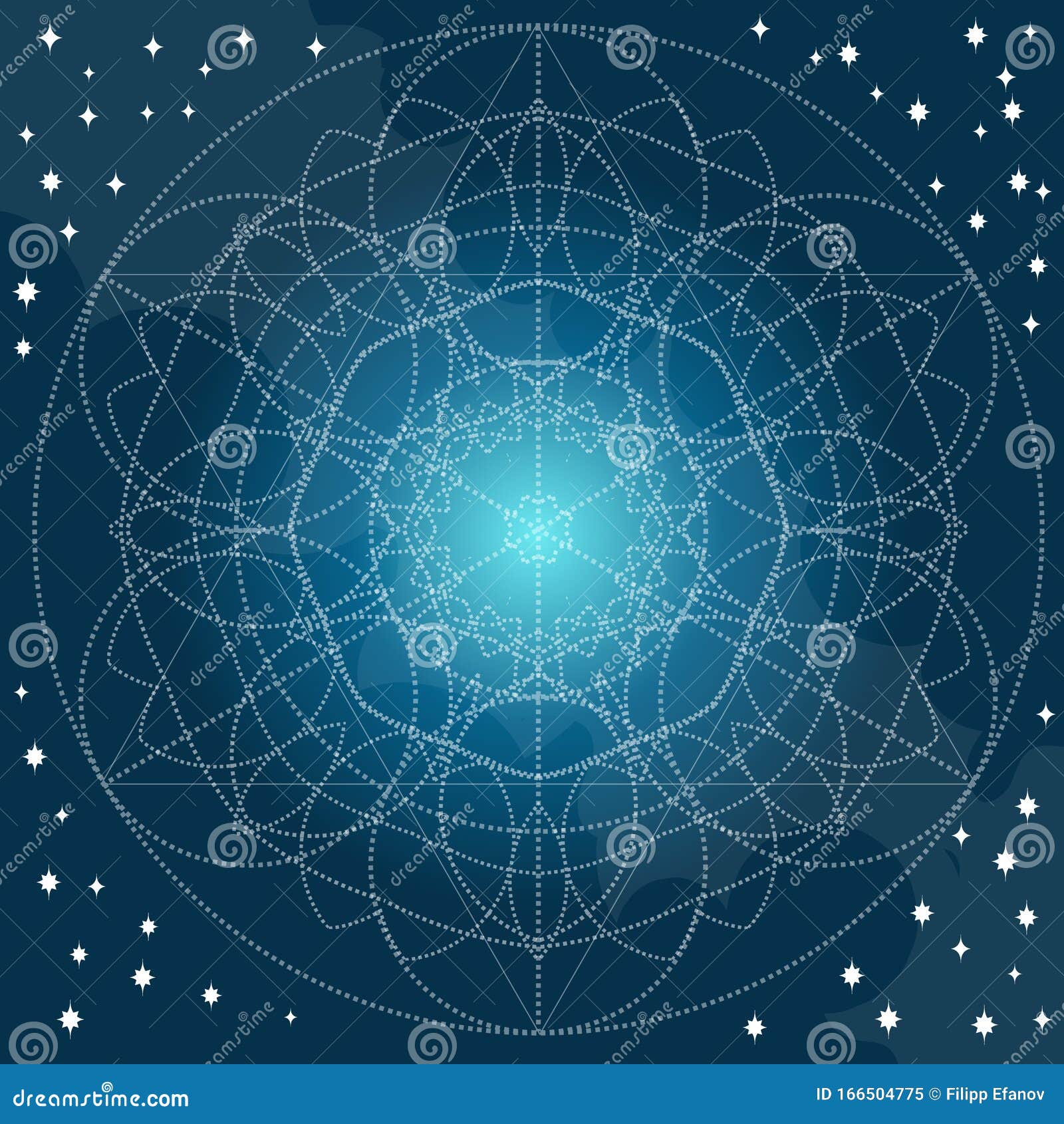 Dark Blue Background with Abstract Geometric Pattern of Circles ...