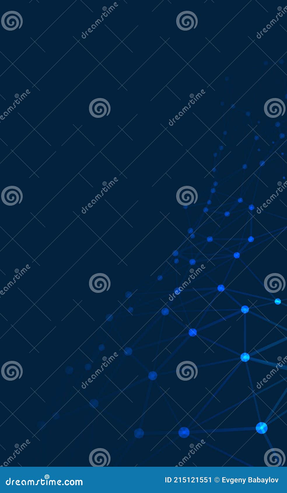 Dark Blue Background of Dots and Lines - Vector Stock Vector ...