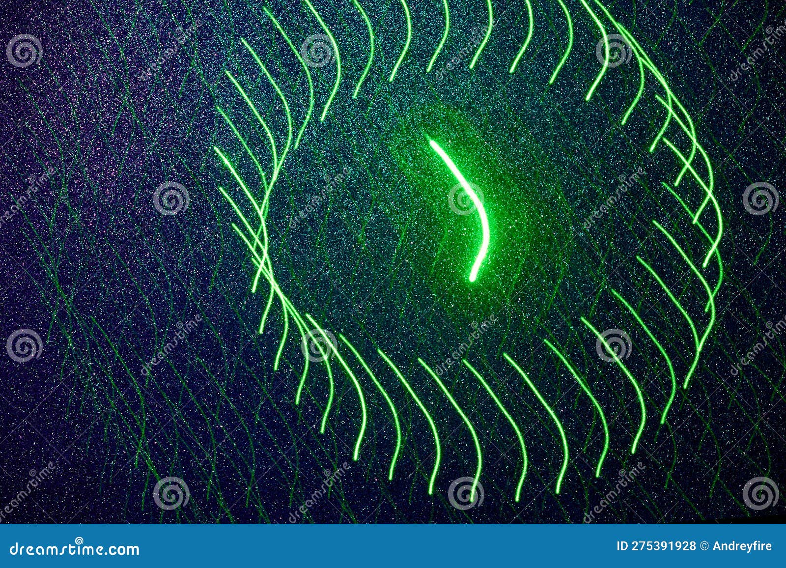 On a Dark Blue Background in Fine Grain, a Pattern of Short Light-green ...