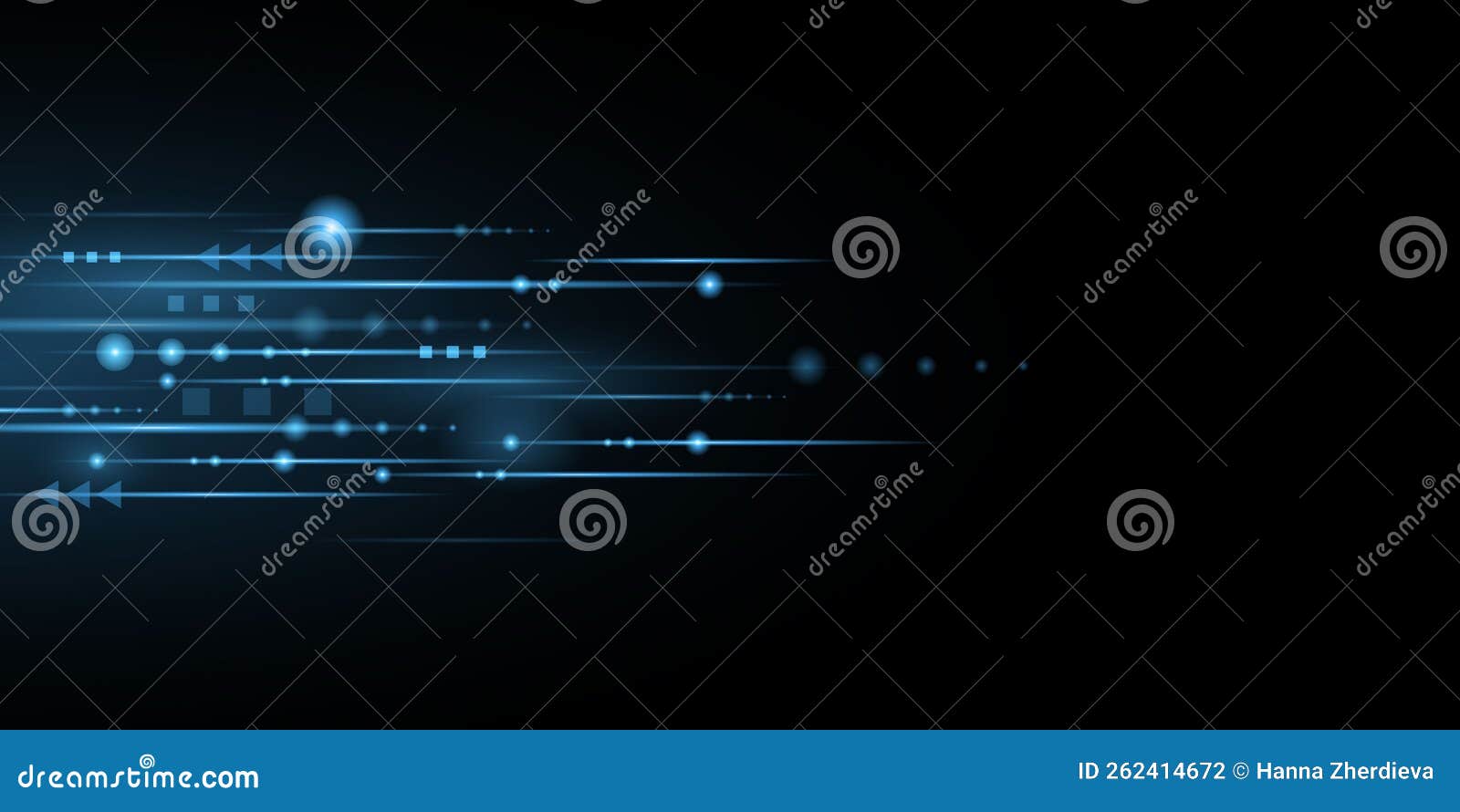 Dark Blue Background High-tech Digital Technology Concept Abstract ...