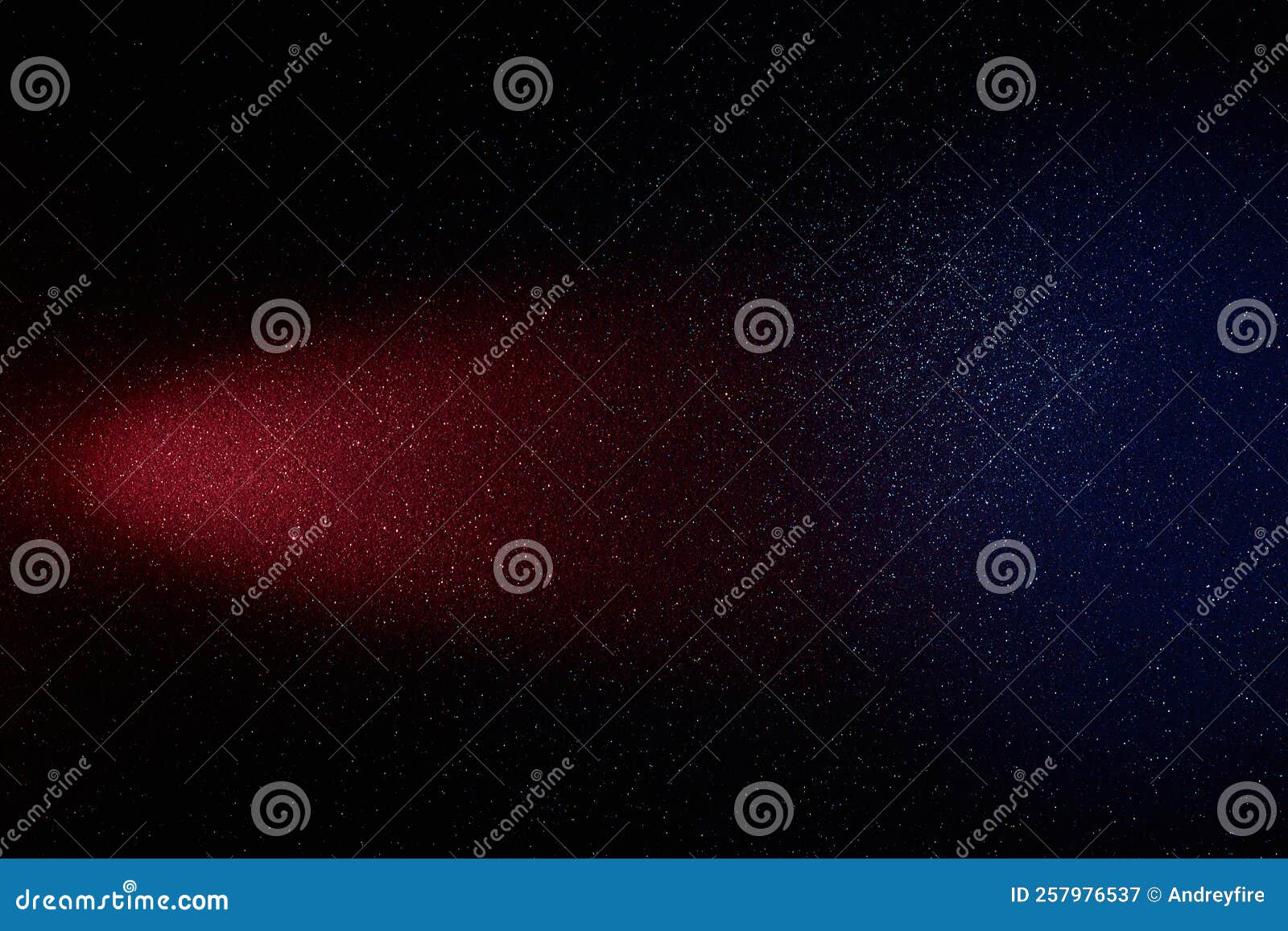 On a Dark Blue Background with Multi-colored Grain, a Red and Blue Spot ...