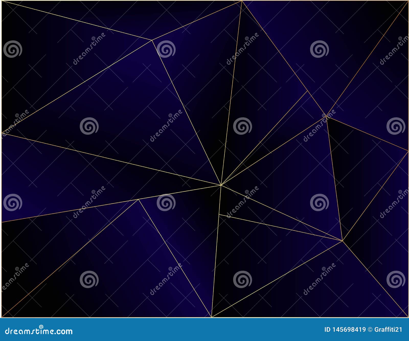 Dark Blue Background Overlap Dimension Grey Vector Illustration Message ...