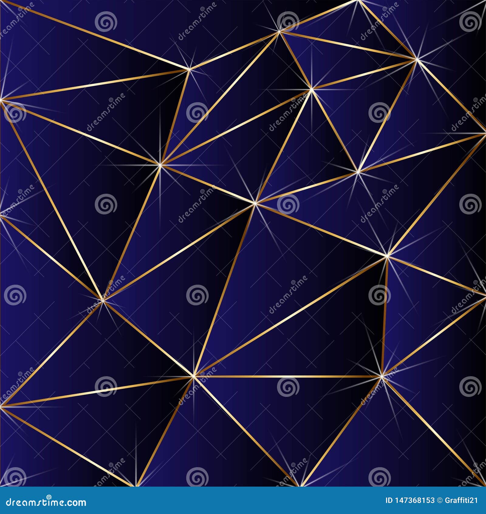 Dark Blue Background Overlap Dimension Grey Vector Illustration Message ...