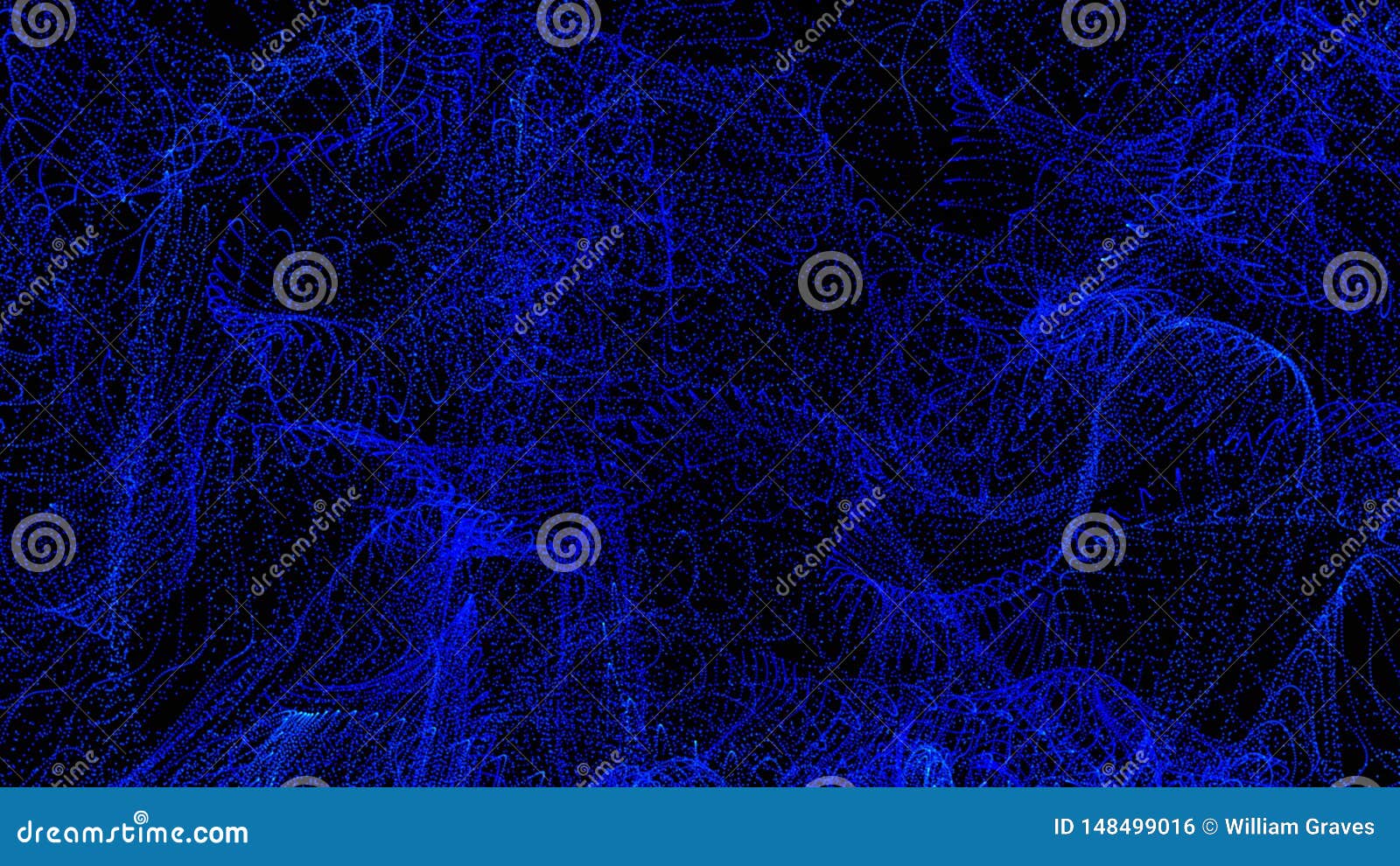 Dark Blue Background with Particle System 02 Stock Photo - Image of ...