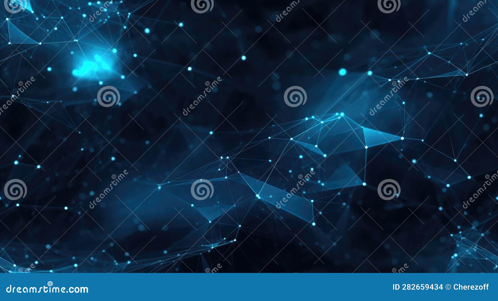 Dark Blue Background, Plexus Style Stock Illustration - Illustration of ...