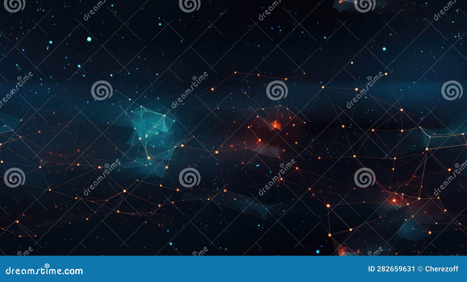 Dark Blue Background, Plexus Style Stock Illustration - Illustration of ...