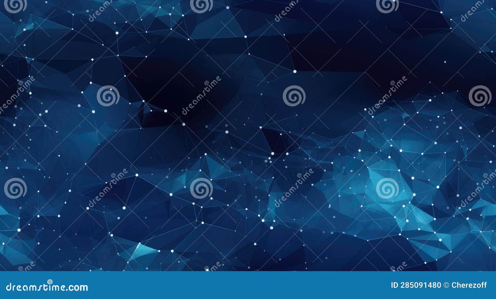 Dark Blue Background, Plexus Style Stock Illustration - Illustration of ...
