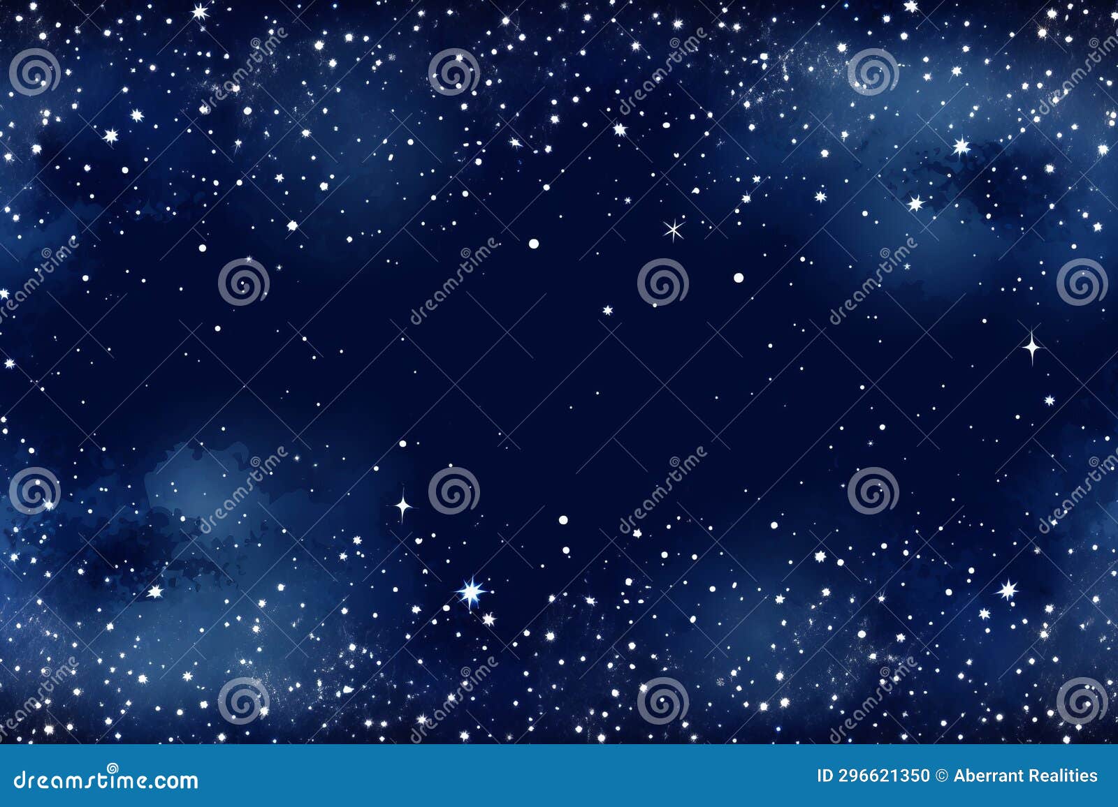 A Dark Blue Background with Stars in the Sky Stock Illustration ...