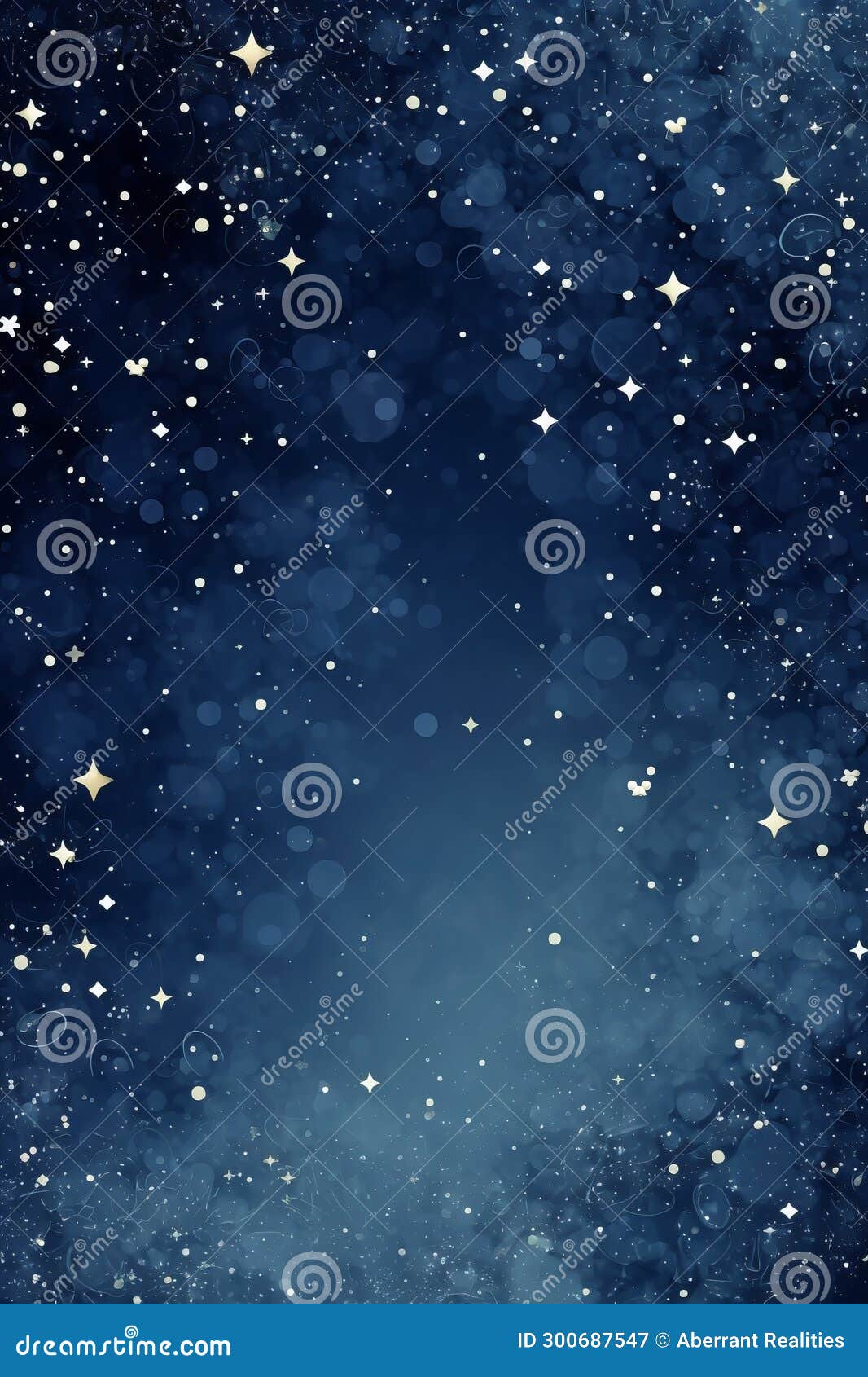A Dark Blue Background with Stars in the Sky Stock Illustration ...