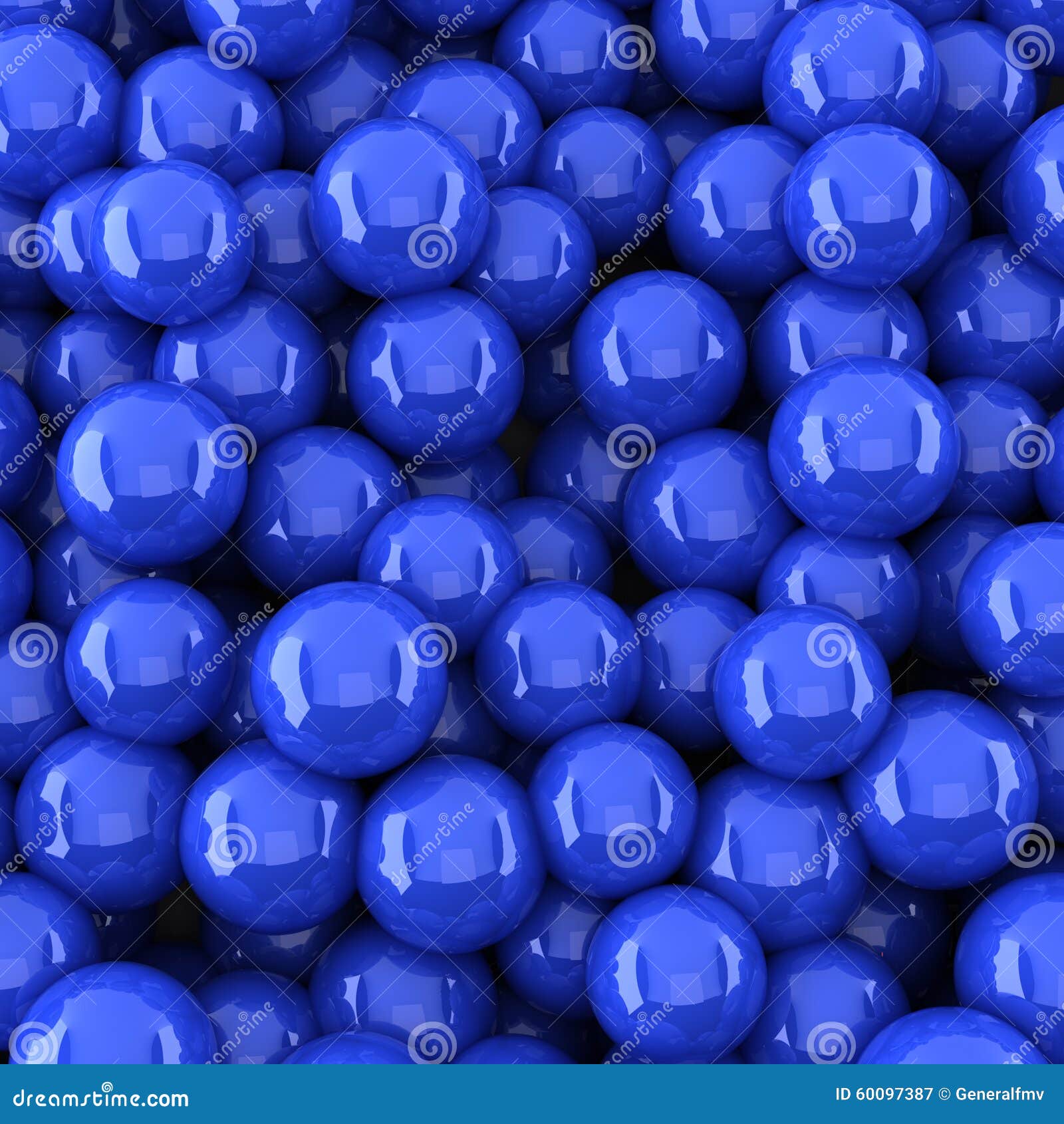 Dark Blue Balls Background (3d Render) Stock Illustration ...