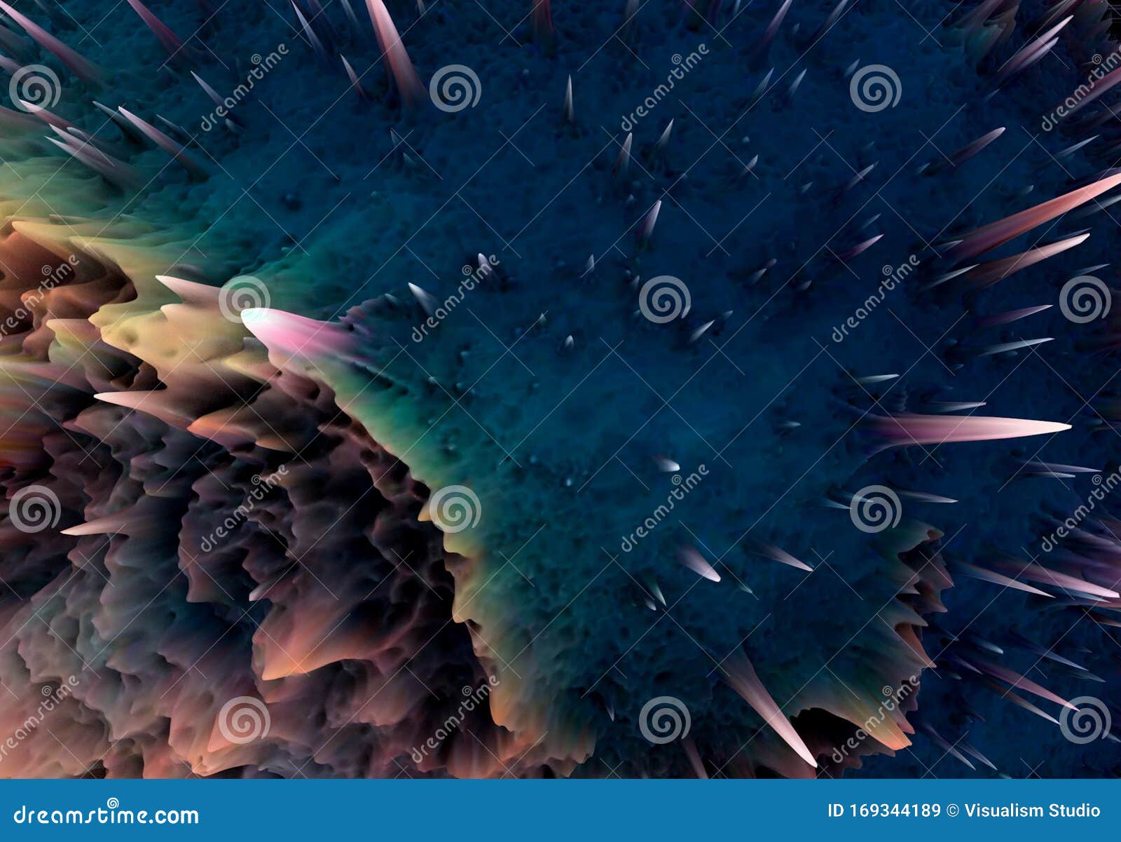 Dark Blue Big Bang Crumpled Abstract Ink Background and Texture Stock ...