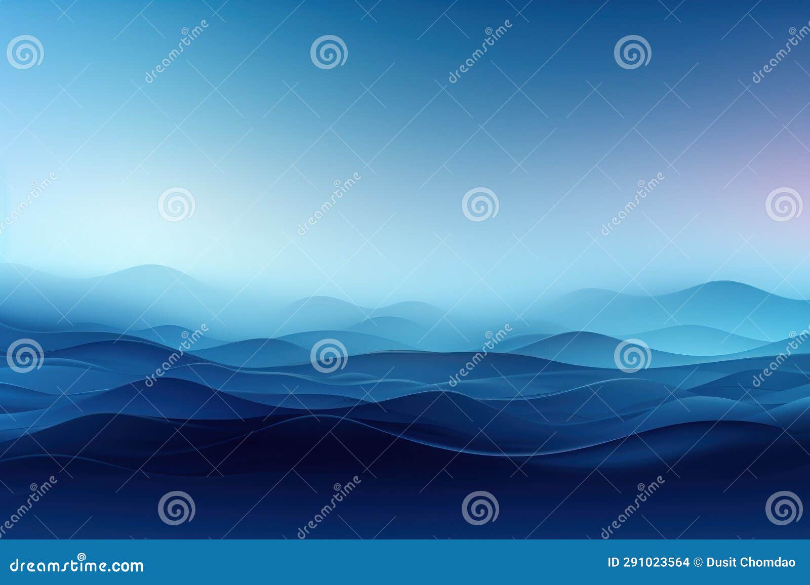 Dark Blue and Blue Unreal Gradient Soft Background Borderless Sense ...