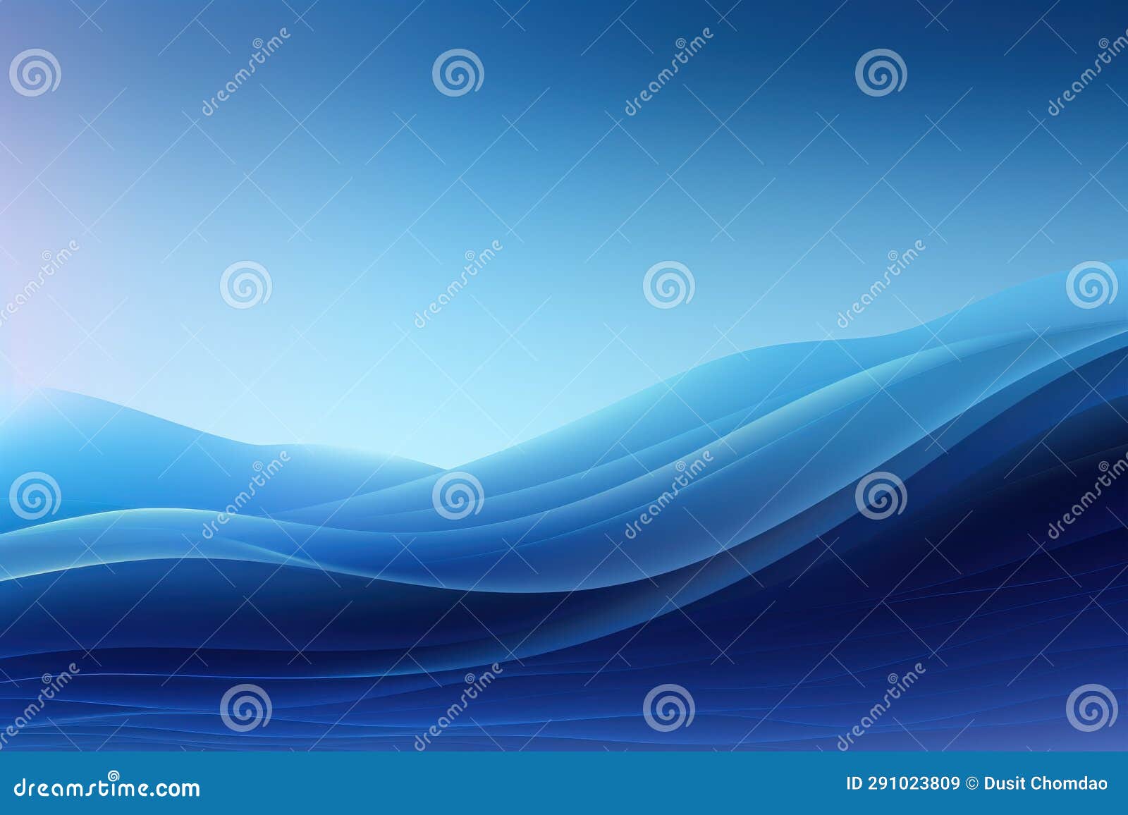 Dark Blue and Blue Unreal Gradient Soft Background Borderless Sense ...
