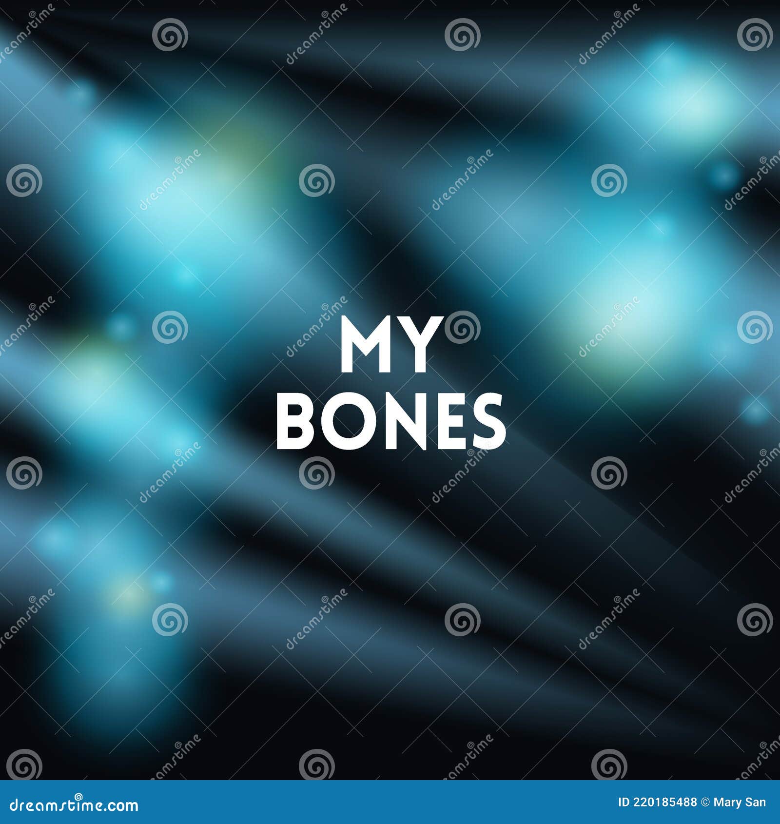 Dark Blue Blurred Background Wiith Text, Vector Illustration Stock ...