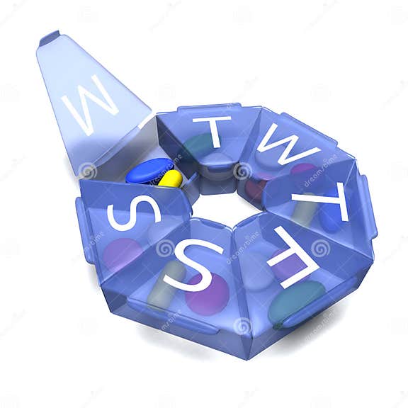 Dark blue box for tablets stock illustration. Illustration of large ...