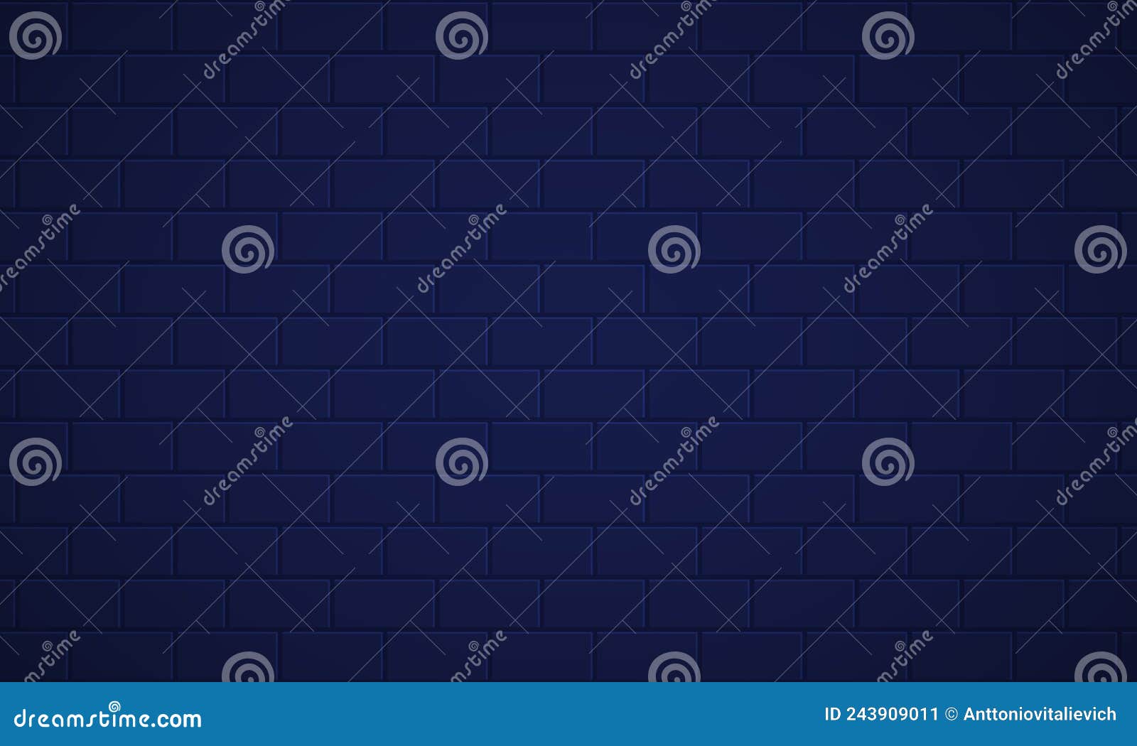 Dark Blue Brick Wall Texture Background. Stone Material Construction ...
