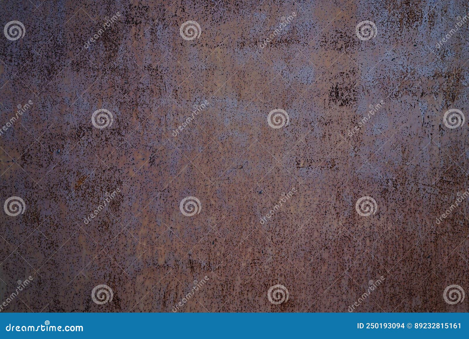 Dark Blue Brown Grunge Texture. Old Rusty Painted Metal Surface. Rust ...