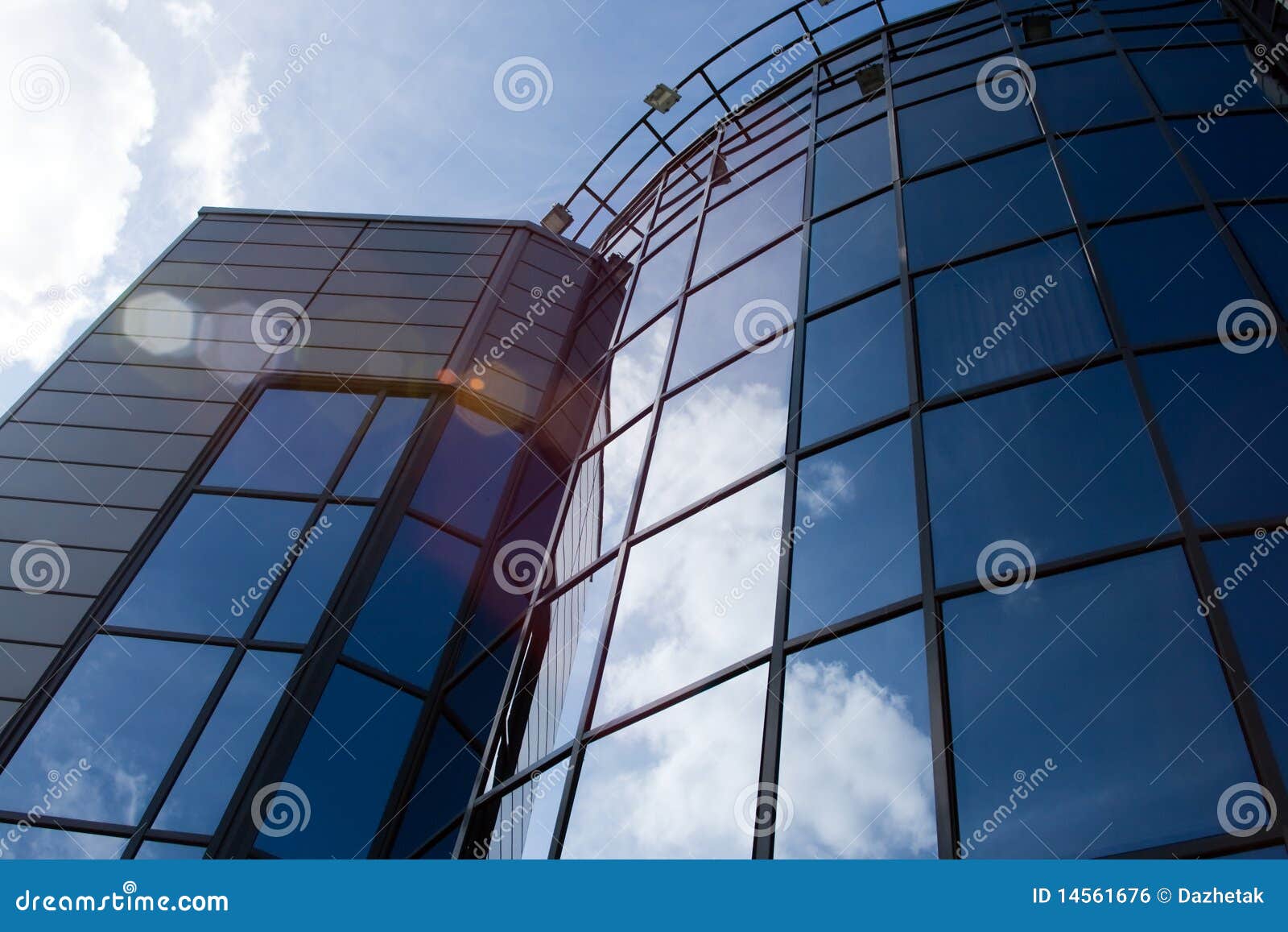 Dark blue building stock photo. Image of skyscraper, glass - 14561676