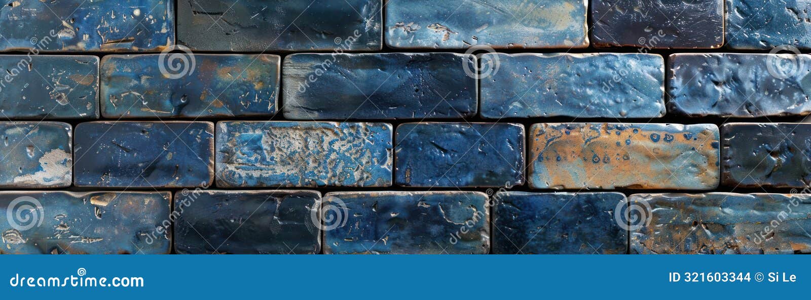 Dark Blue Ceramic Subway Tiles - Seamless Wall Texture for Wide Tile ...
