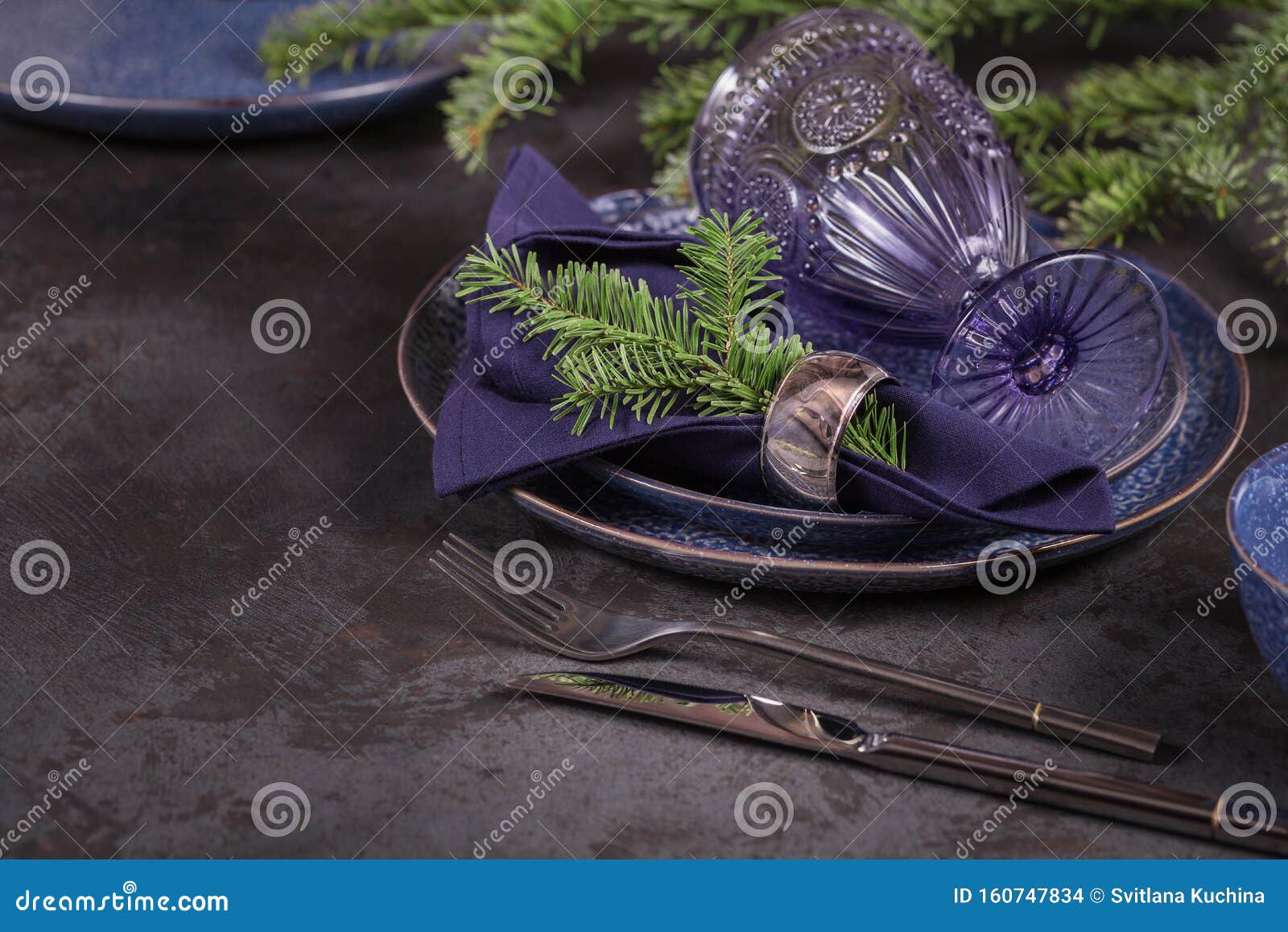 Dark Blue Christmas Decoration with Fir-tree Branch Stock Photo - Image ... Dark Blue Christmas Decoration with Fir-tree Branch Stock Photo - Image ...