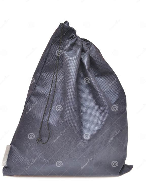 Dark blue closed sack stock photo. Image of white, dark - 22061140