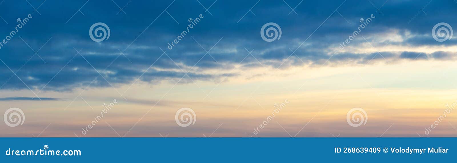 Dark Blue Cloud in Evening Sky during Sunset Stock Image - Image of ...