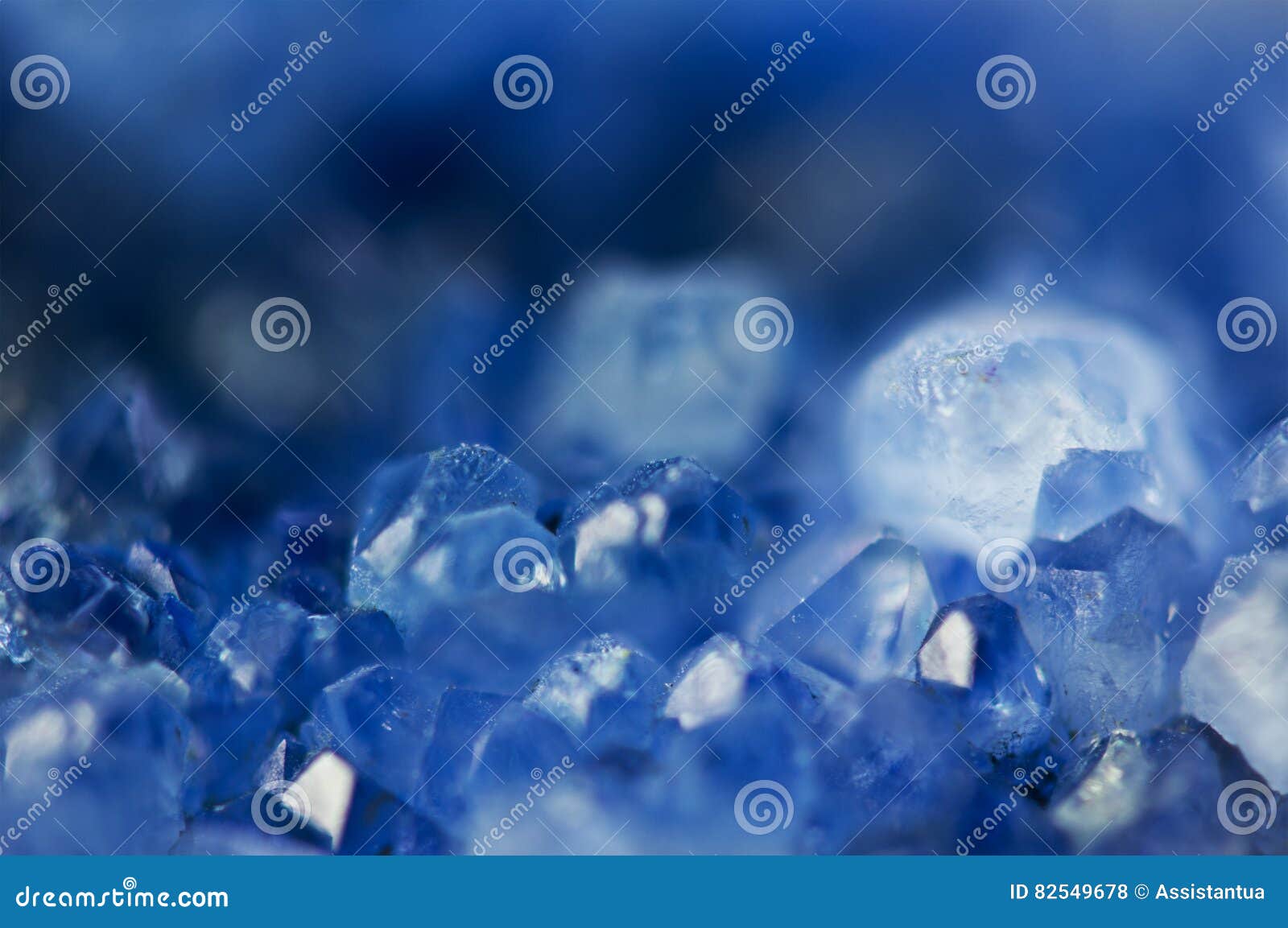 Dark Blue Crystal, Natural Nature Mineral, Macro Stock Photo - Image of ...