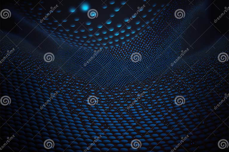 Dark Blue with Dots Pattern, Abstract, Backgrounds Stock Illustration ...