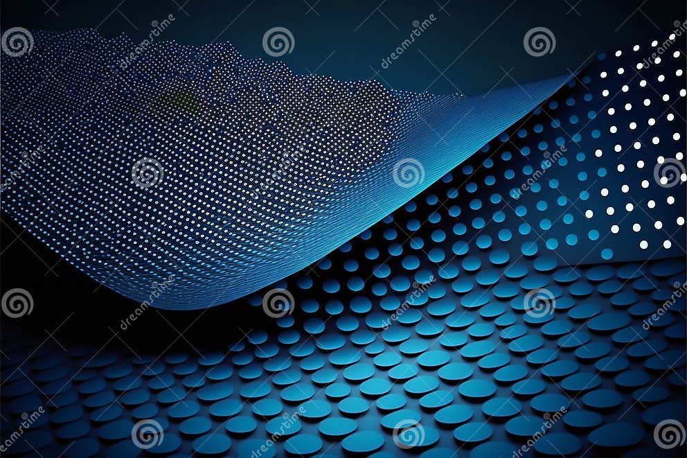 Dark Blue with Dots Pattern, Abstract, Backgrounds Stock Illustration ...
