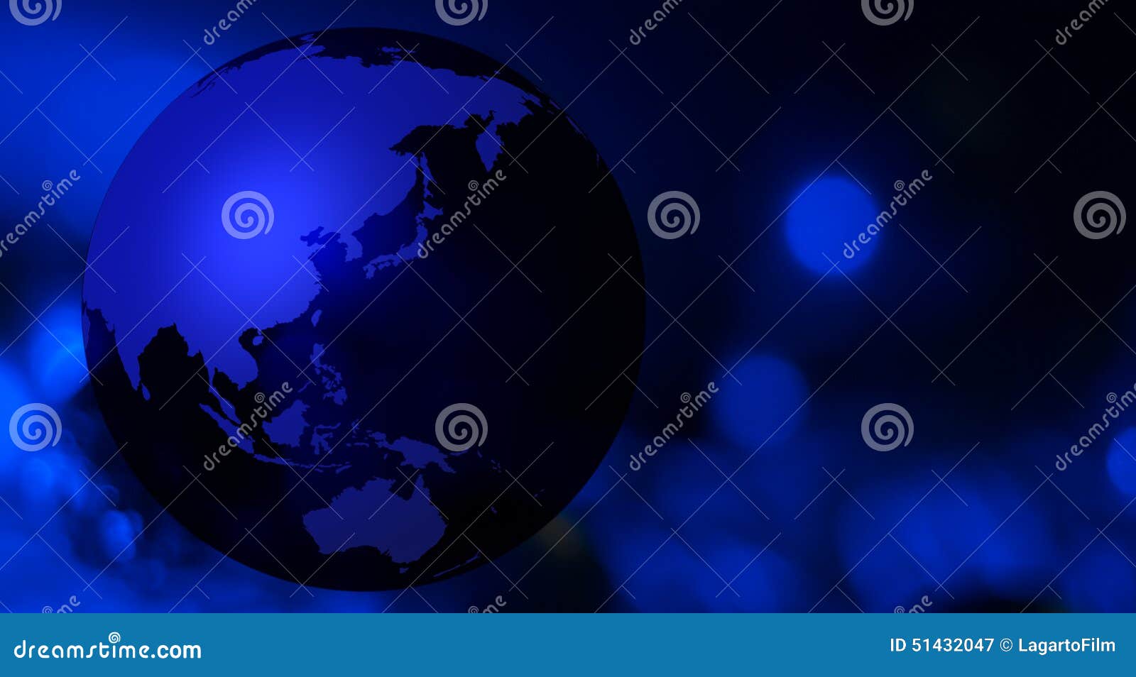 Dark Blue Earth Planet Background Stock Illustration - Illustration of ...
