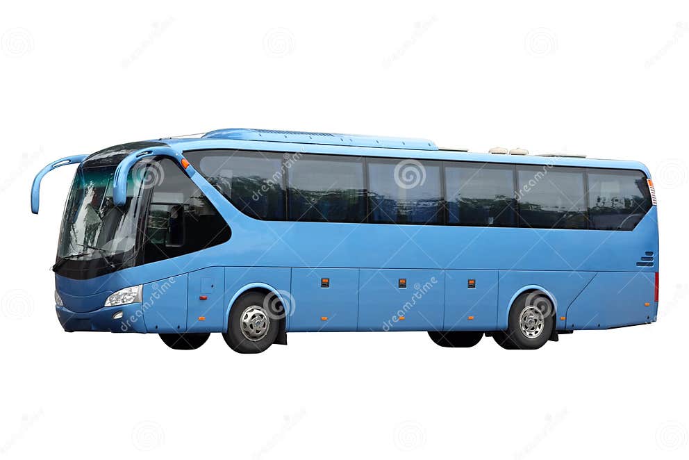 The Dark Blue Excursion Bus Stock Photo - Image of route, technics ...