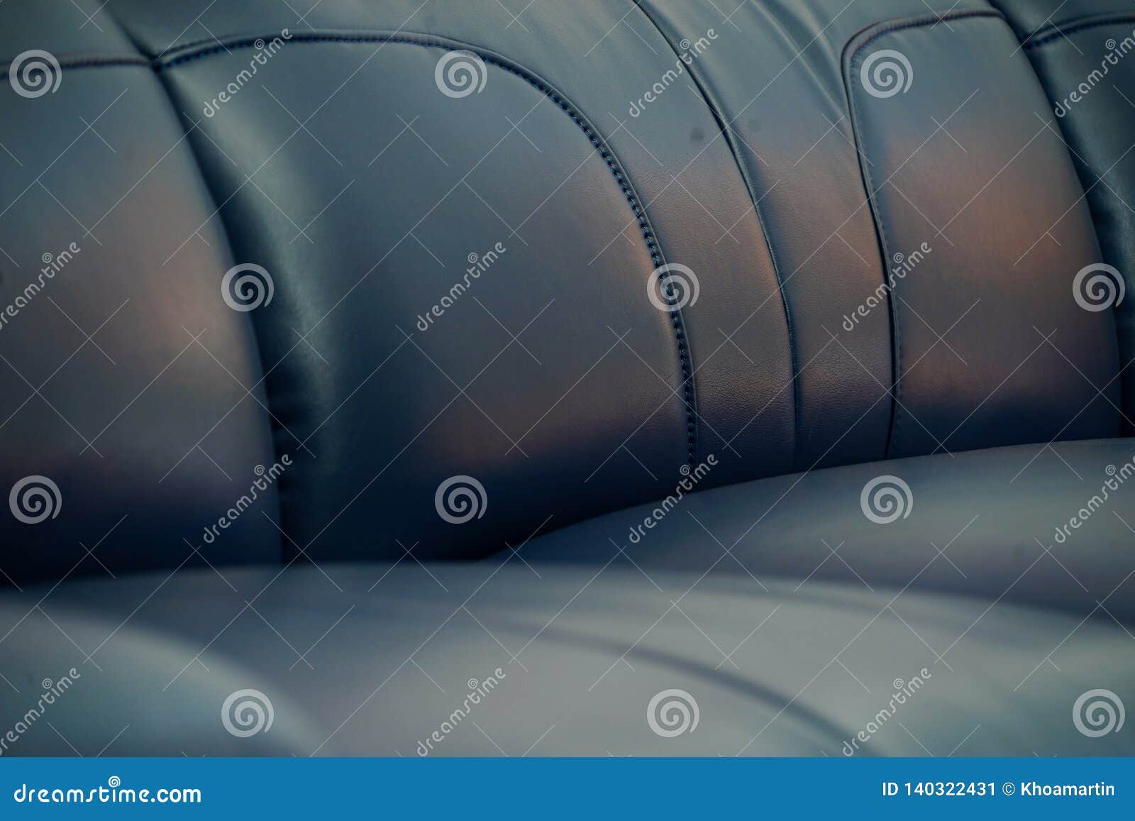 Dark Blue Fabric Sofa, Close Up Detail Texture Stock Image - Image of ...