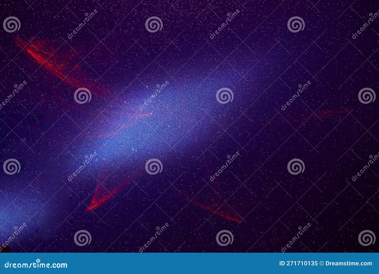On a Dark Blue Fine-grained Background, a Light Blue Cloud of Light and ...