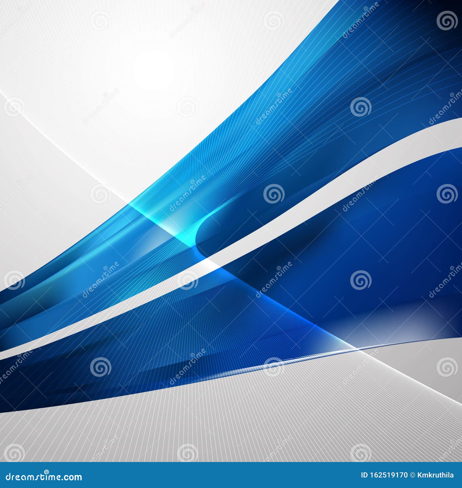 Dark Blue Flow Curves Background Stock Vector - Illustration of curve ...