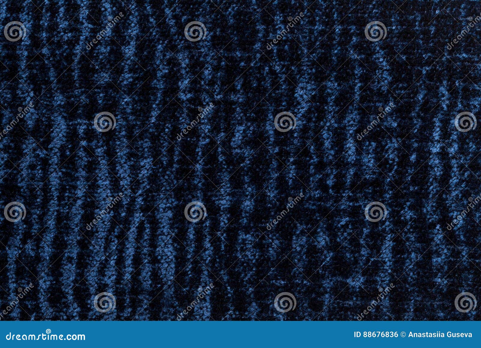 Dark Blue Fluffy Background of Soft, Fleecy Cloth. Texture of Textile ...