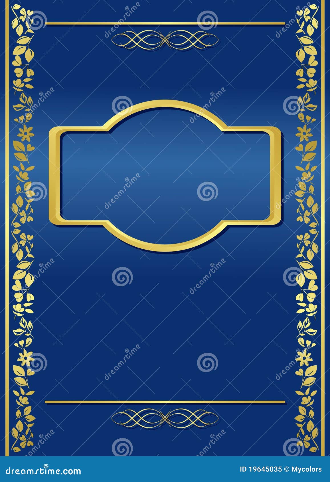 Dark Blue Frame with Gradient - Vector Stock Vector - Illustration of ...