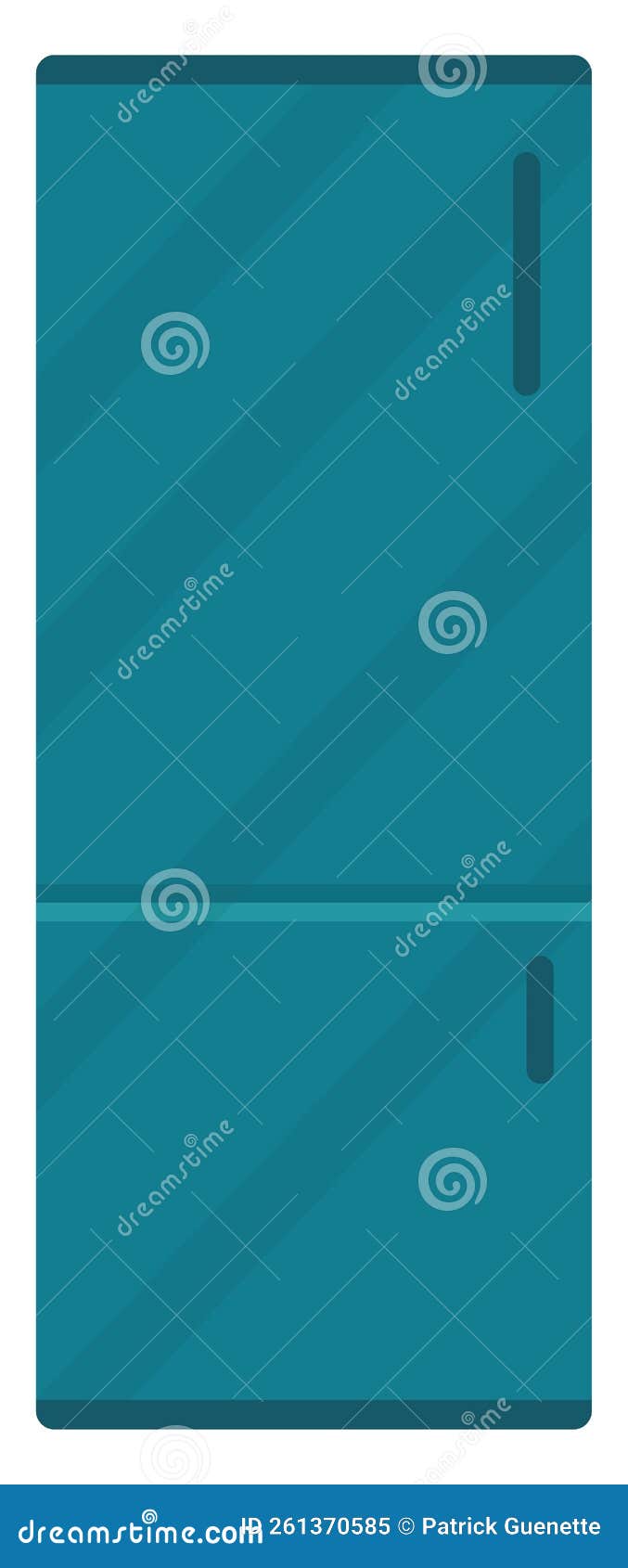 Dark blue fridge, icon stock vector. Illustration of clinic - 261370585