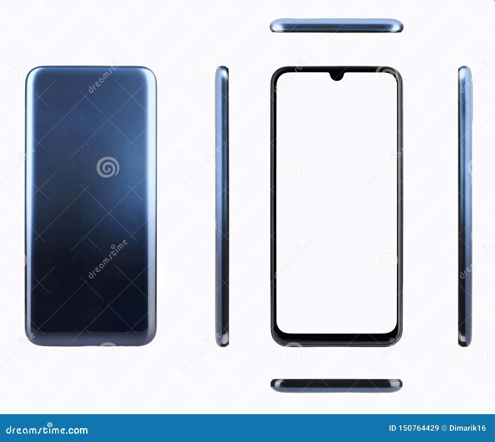 Dark Blue Generic Smartphone Stock Image - Image of concept, electronic ...