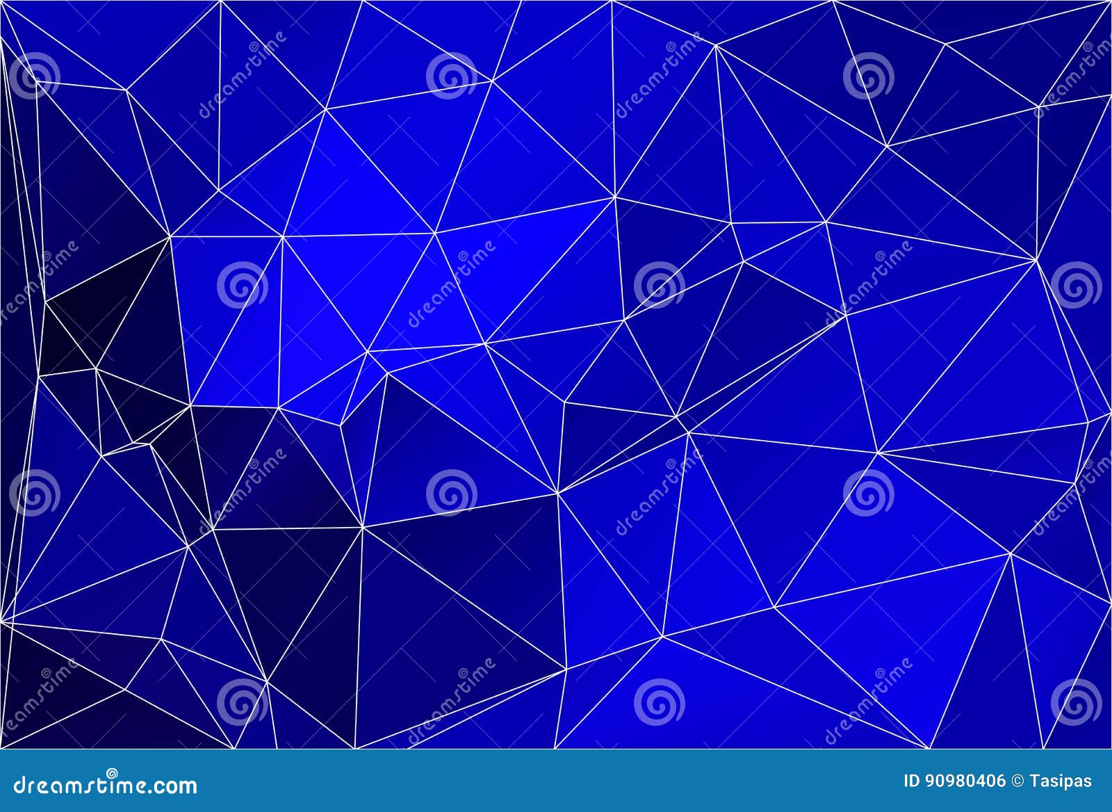 Dark Blue Geometric Background with Mesh. Stock Vector - Illustration ...