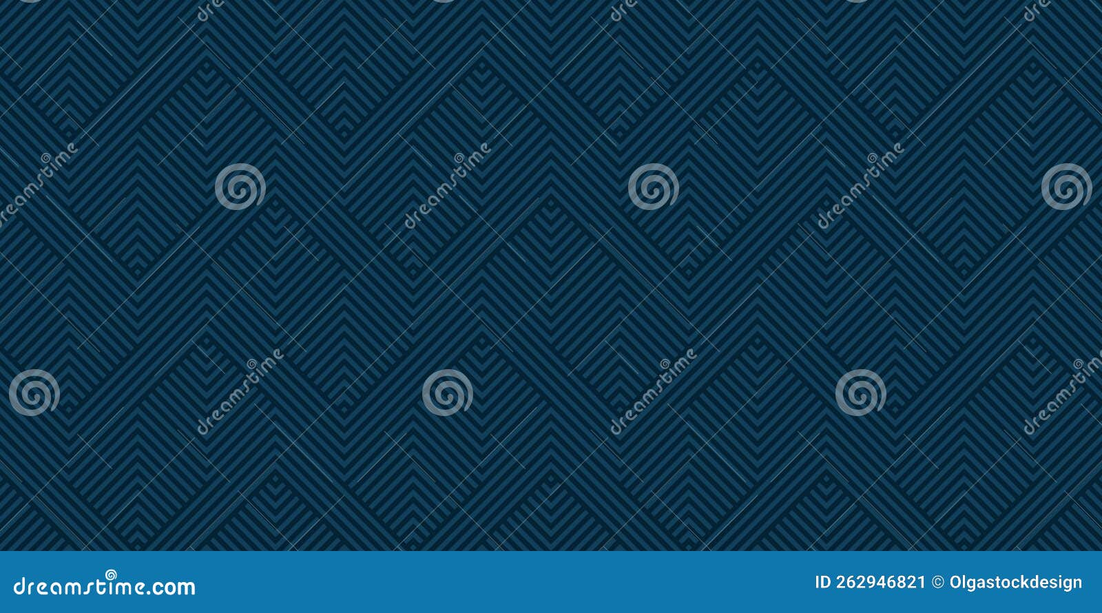 Dark Blue Geometric Lines Seamless Pattern. Simple Vector Stripes ...