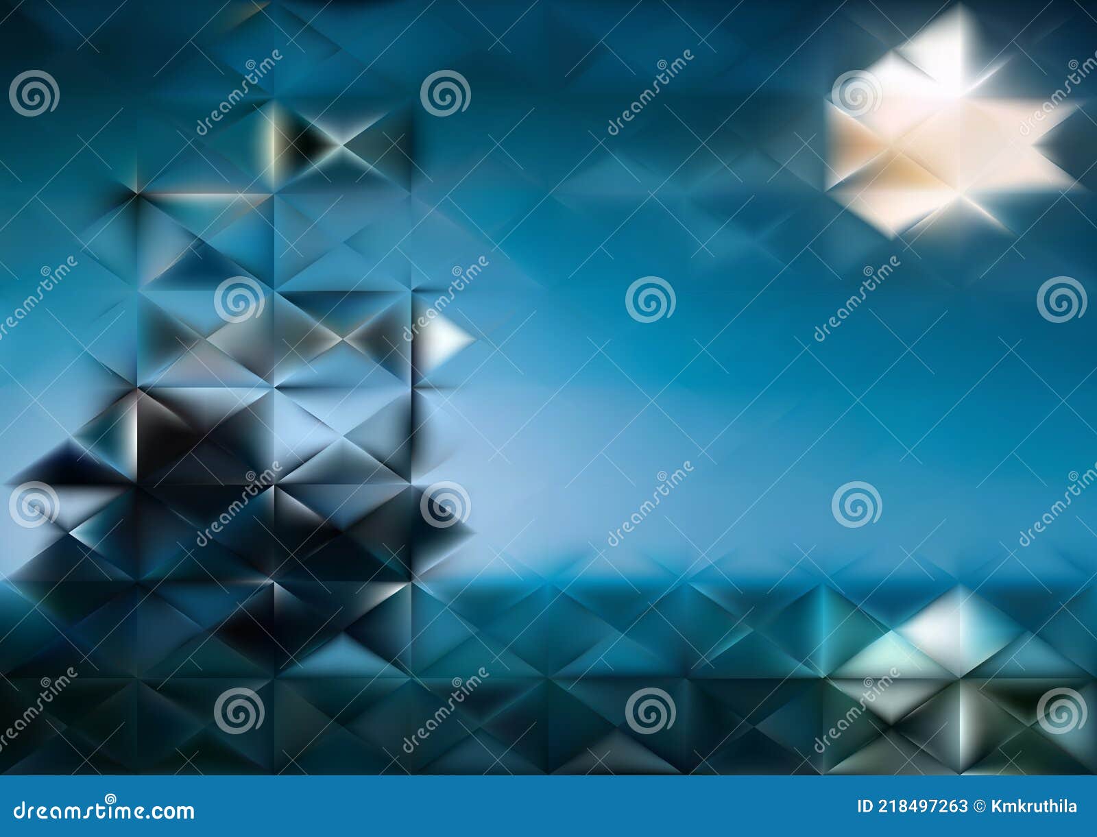 Dark Blue Geometric Triangle Pattern Background Illustration Stock ...