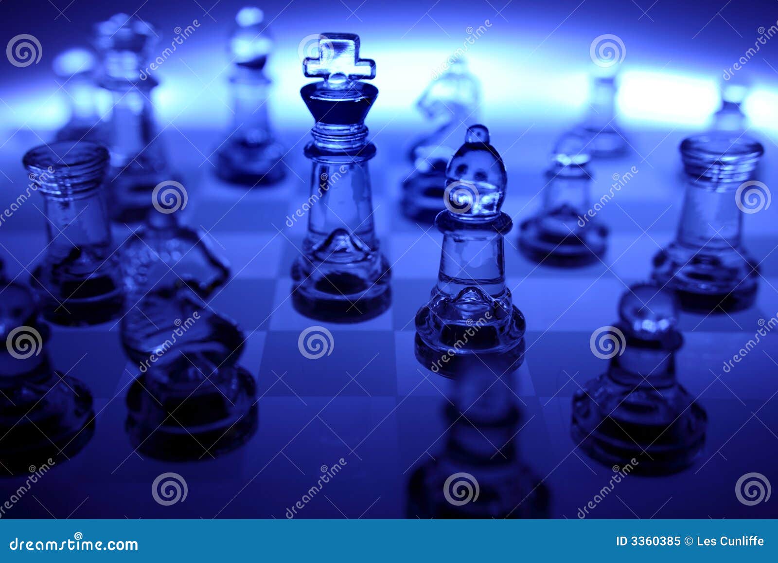 Dark blue glass chessboard stock image. Image of chess - 3360385