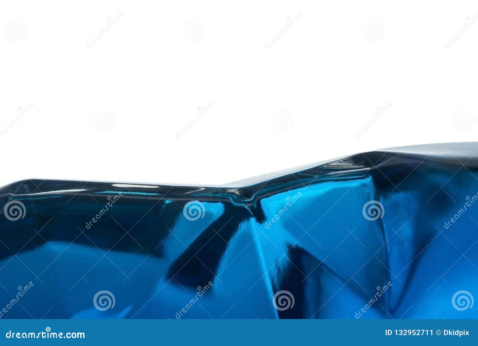 Dark Blue Glass Surface Over White Stock Image - Image of beautiful ...