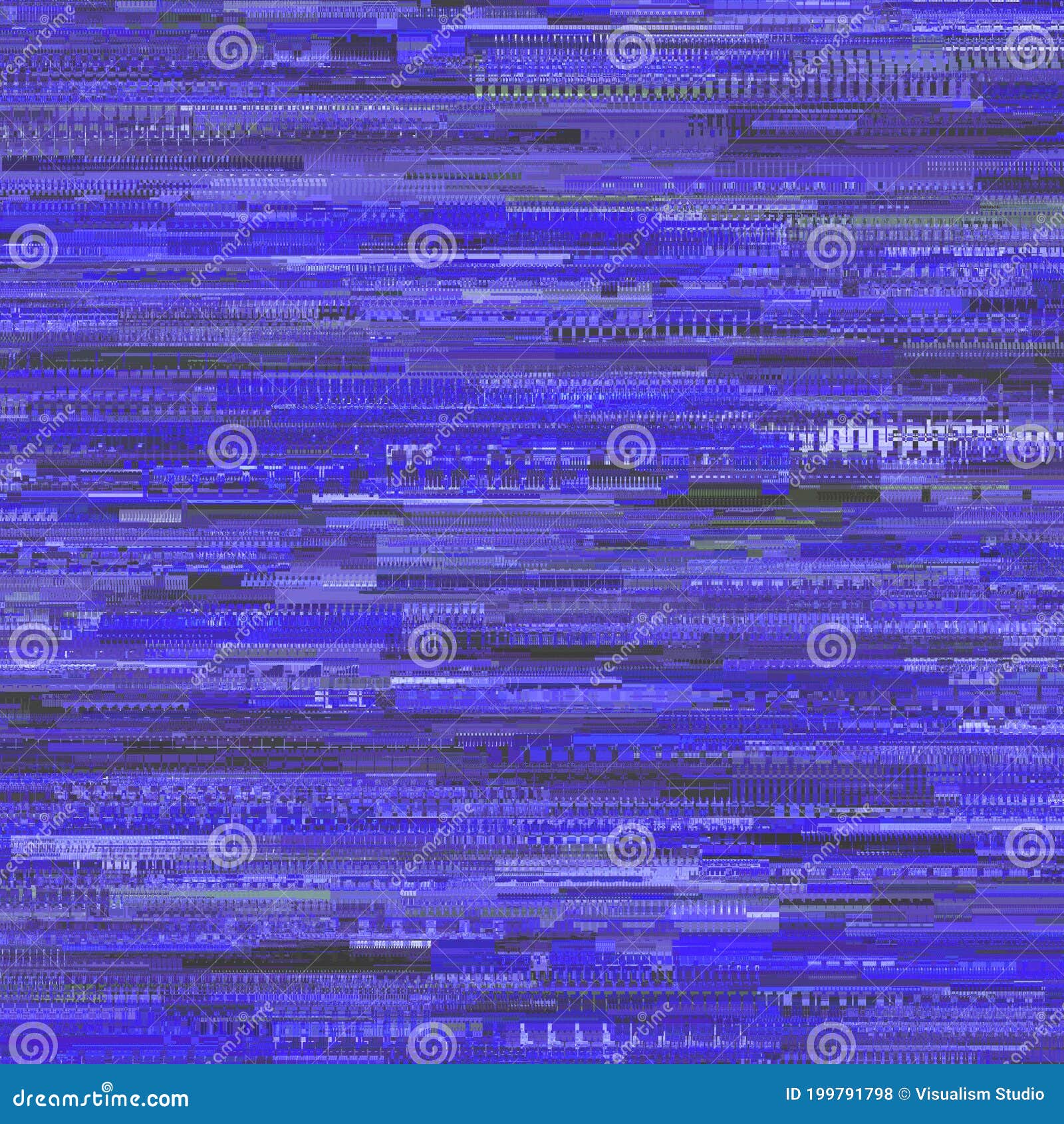 Dark Blue Glitch Unique Design Abstract Digital Pixel Noise Error ...