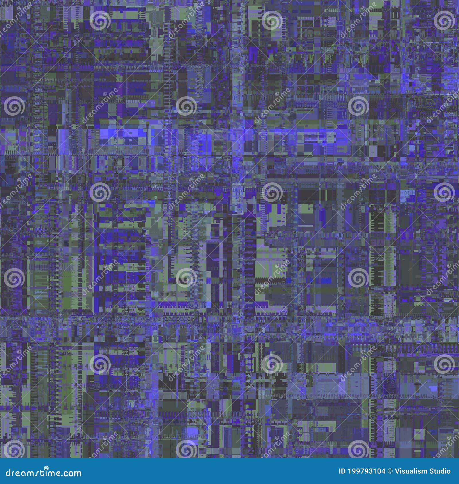 Dark Blue Glitch Unique Design Abstract Digital Pixel Noise Error ...