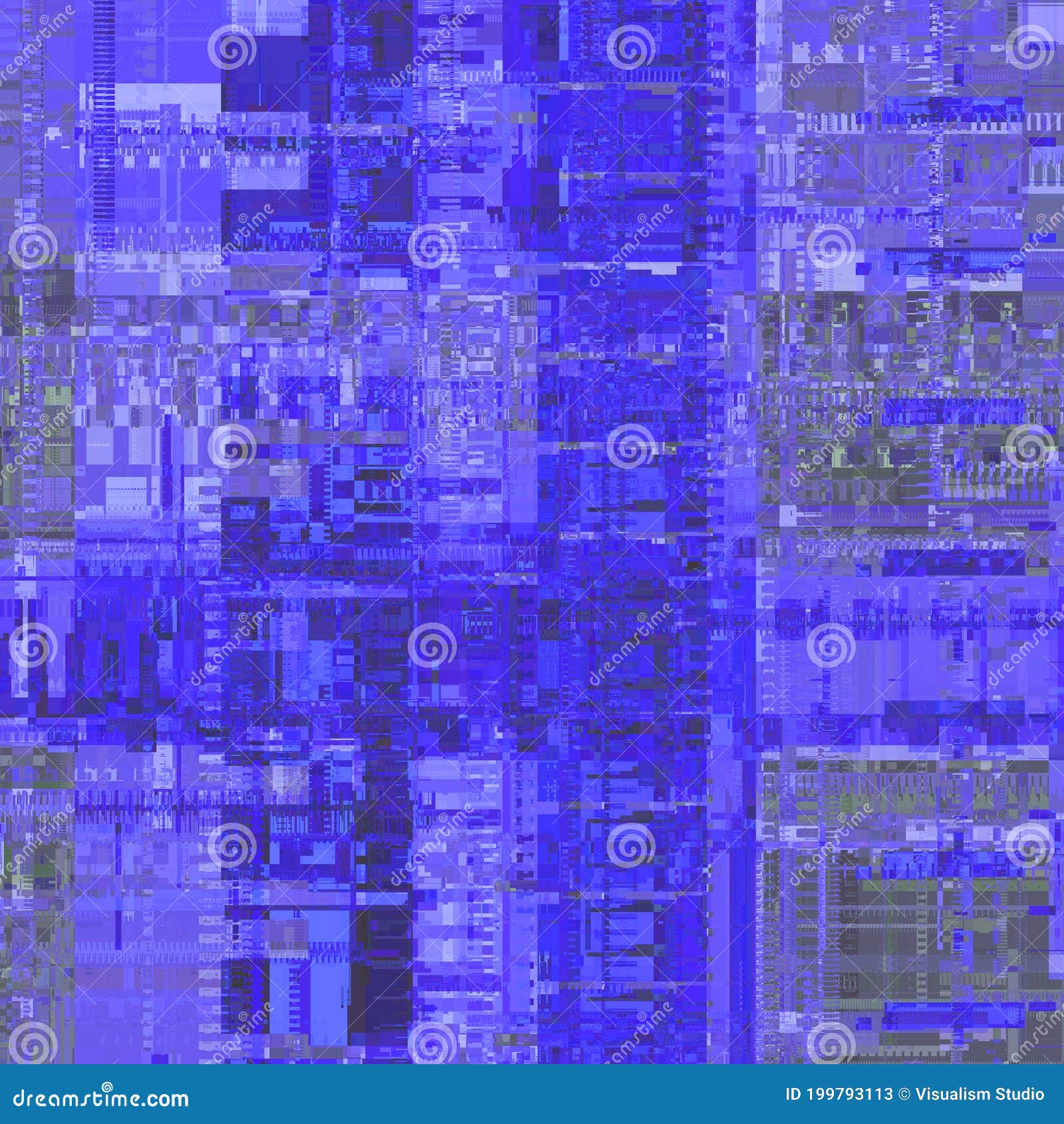 Dark Blue Glitch Unique Design Abstract Digital Pixel Noise Error ...